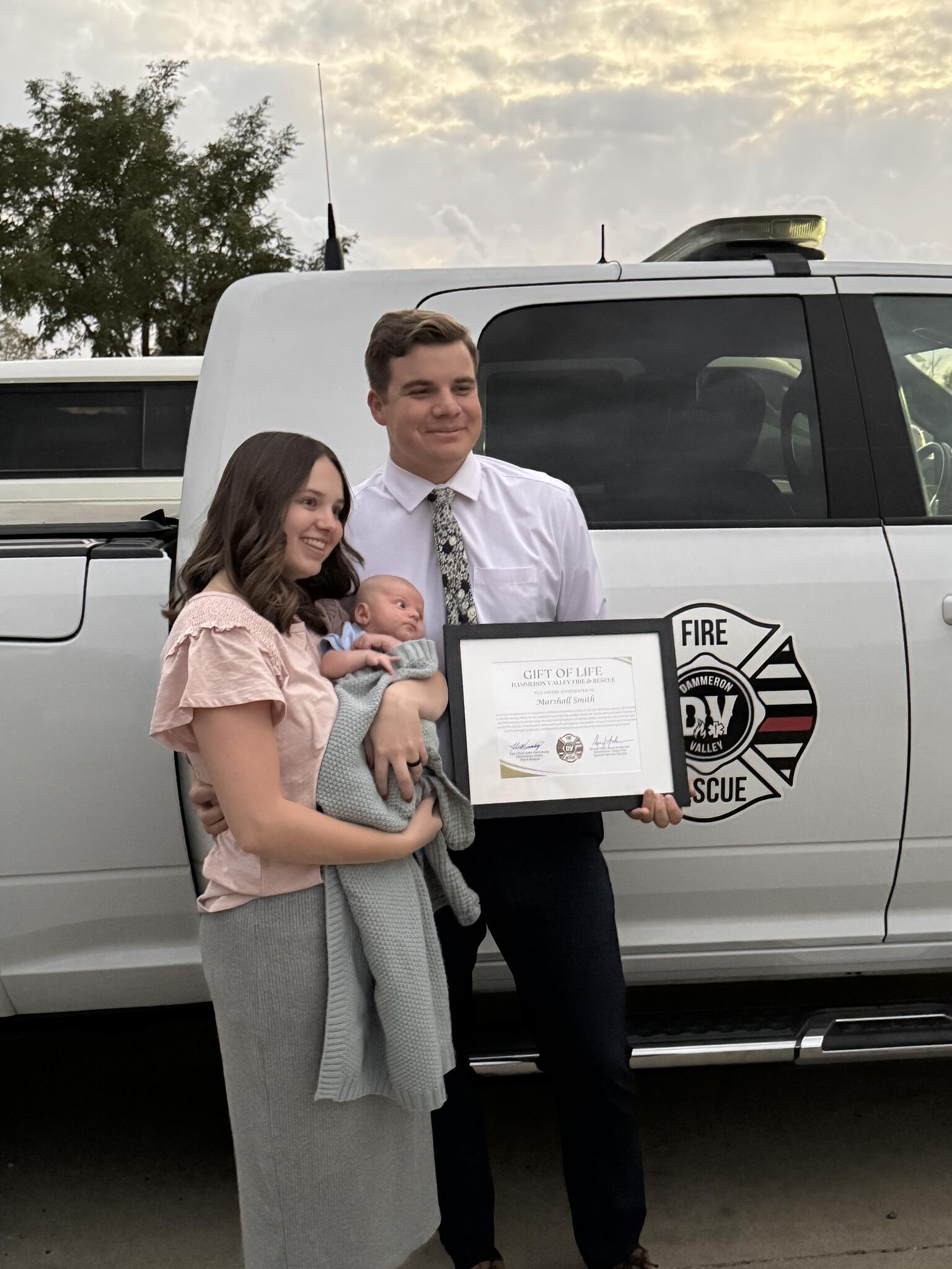 DVFR Battalion Chief Ryan D'Ambrosio presented three Gift of Life ...