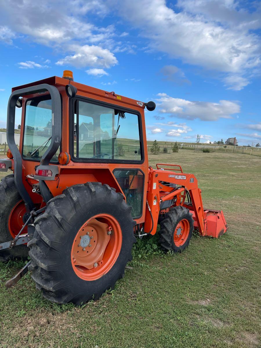 1999 Kubota L3600 Tractor w/Front Loader & Great Bend Backhoe ...