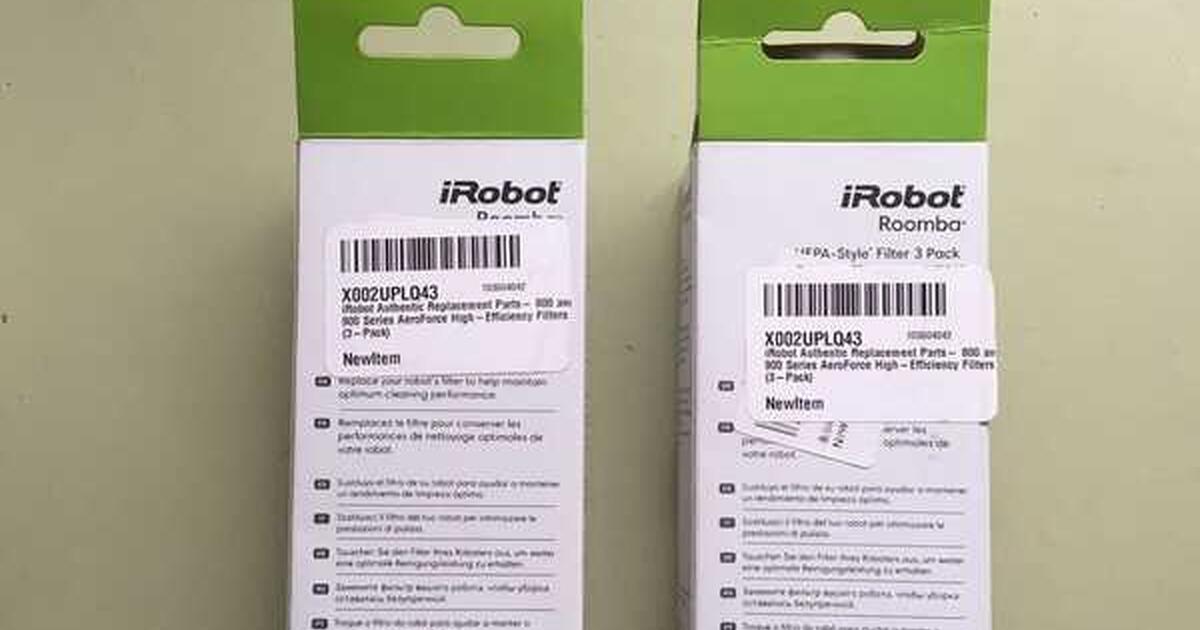6 Roomba replacement filters (2 boxes , 3 per box) for $20 in Lenexa ...
