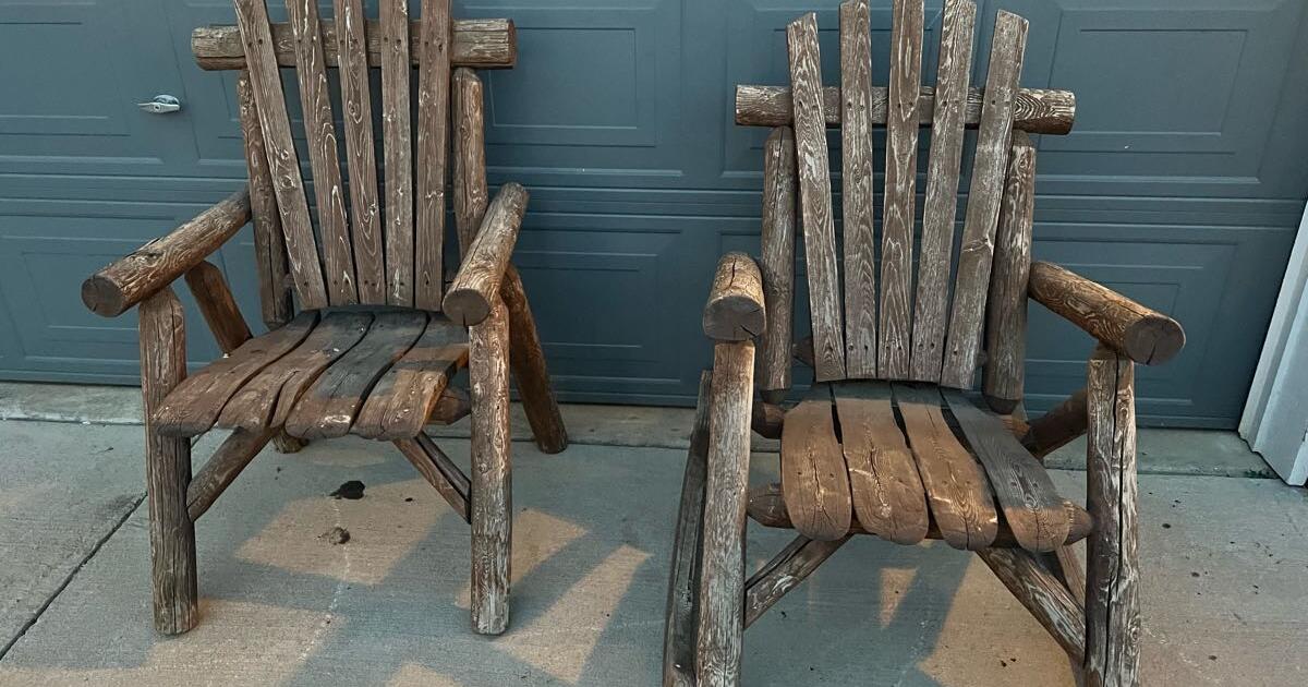 Rustic Log Chairs for $150 in Thornton, CO | For Sale & Free — Nextdoor