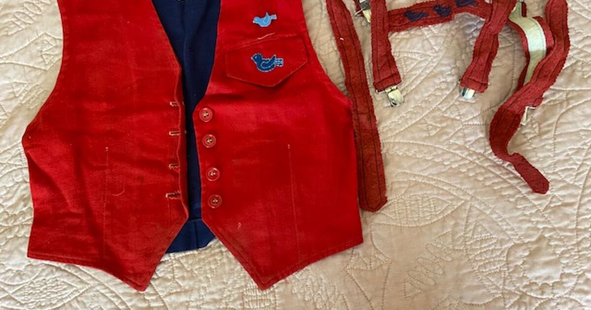 Vintage Bluebird vest and suspenders--Price reduced! for $10 in ...