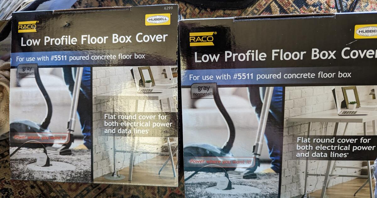Brand new Raco Low Profile Floor Box Cover 6299 for Use with #5511 ...