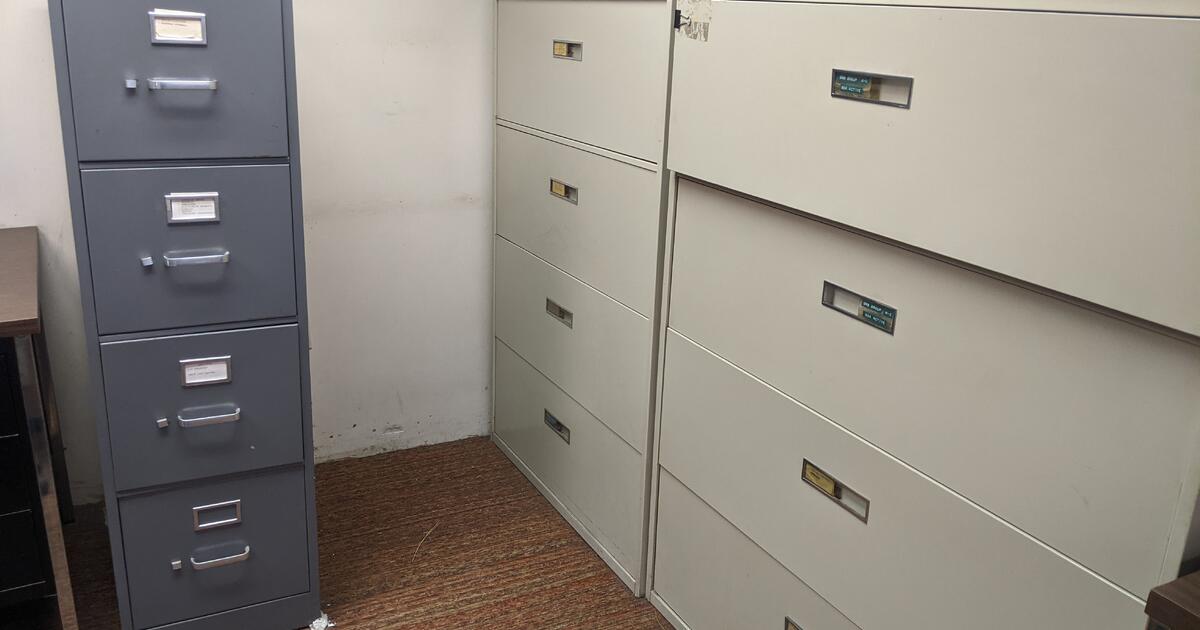 Various Desks, tables, filing cabinets for $25 in Portland, ME | For ...