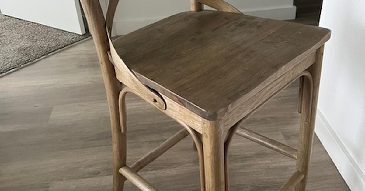 2 Newer Bistro Distressed Wood Counter Stools for $100 in Oregon City ...
