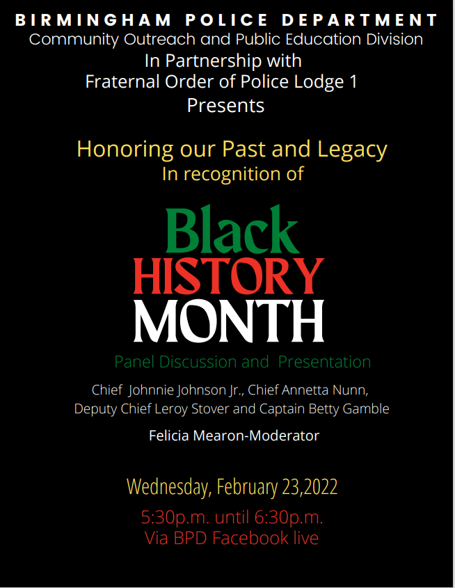 Birmingham Police will Honor our Past and Legacy! (Birmingham Police ...