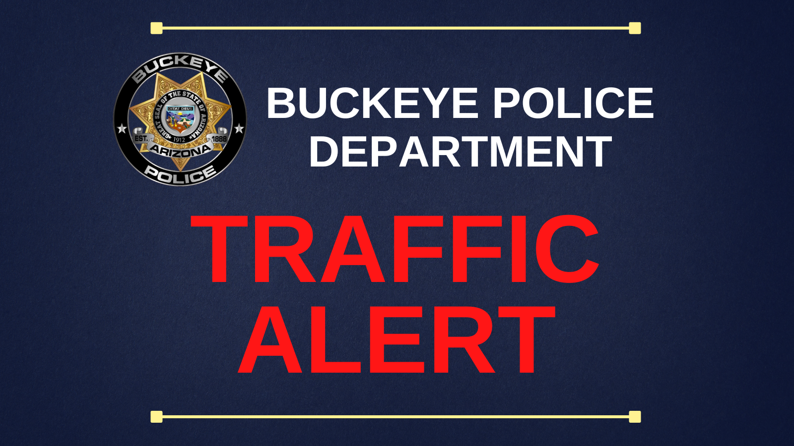 UPDATE: The roadway is back open. (Buckeye Police Department ...