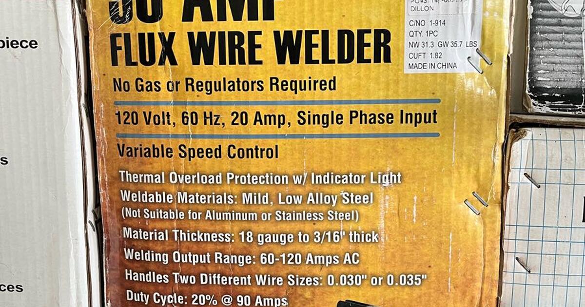 Chicago Electric 90 Amp Flux Wire Welder (in box) for $50 in ...