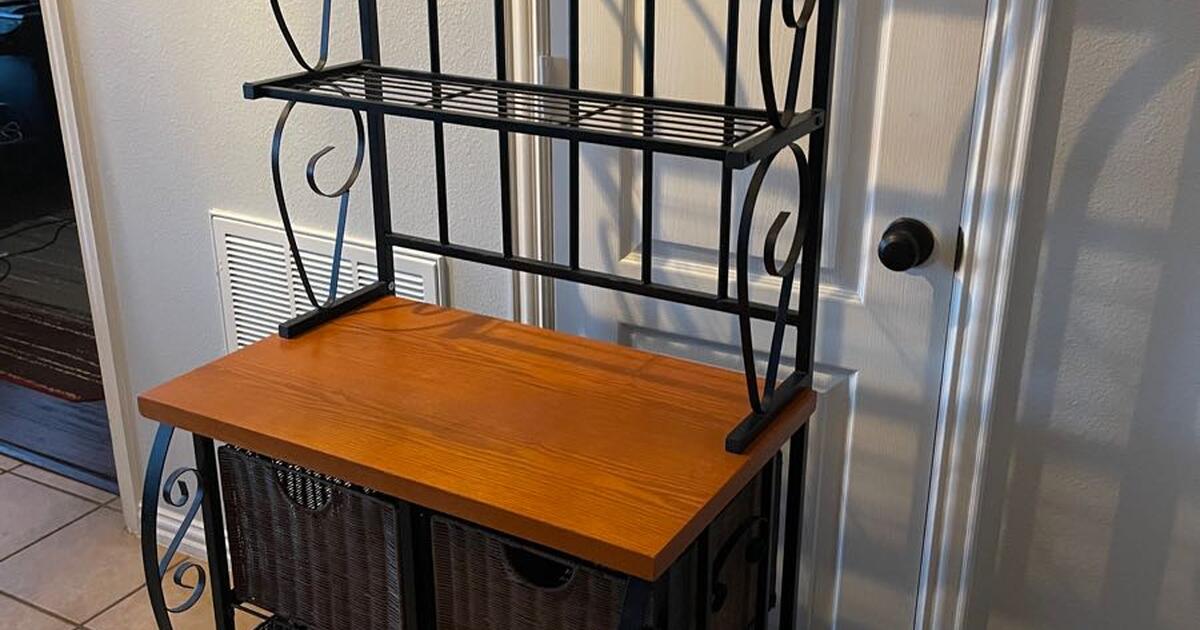 Metal and Wood Baker's Rack for $70 in Fort Worth, TX | For Sale & Free ...