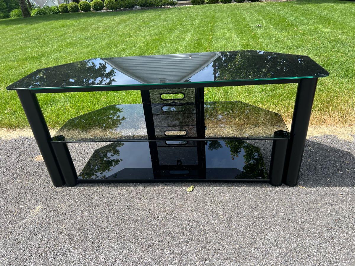 Glass entertainment center for Free in Ballston Spa, NY | For Sale ...