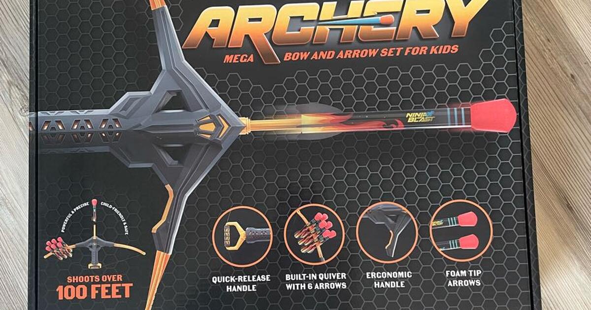 Ninja Blast Power Pull Archery Mega Bow and Arrow for Kids for $20 in ...