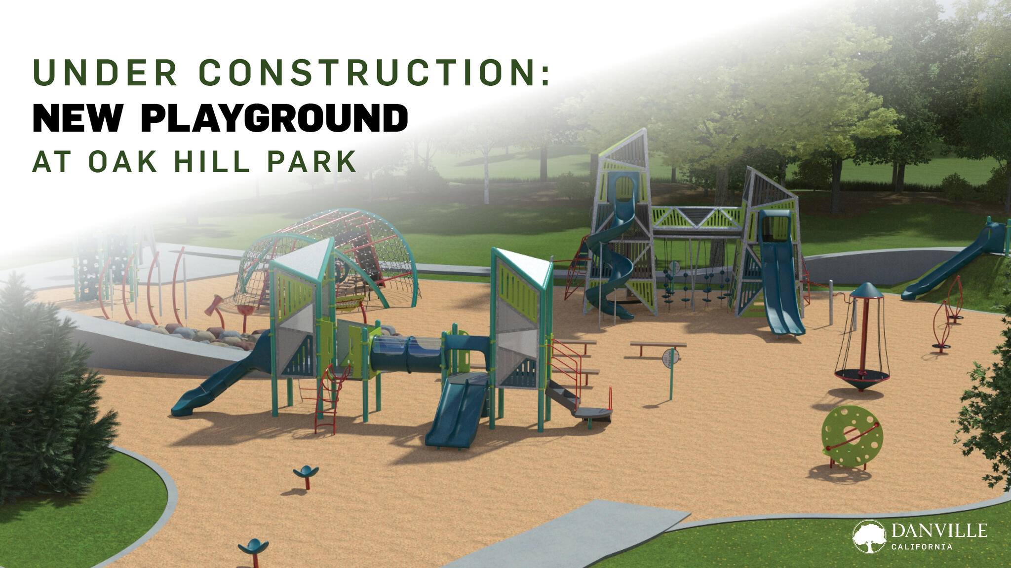 📣 It's happening: Oak Hill Park is under construction for a new ...
