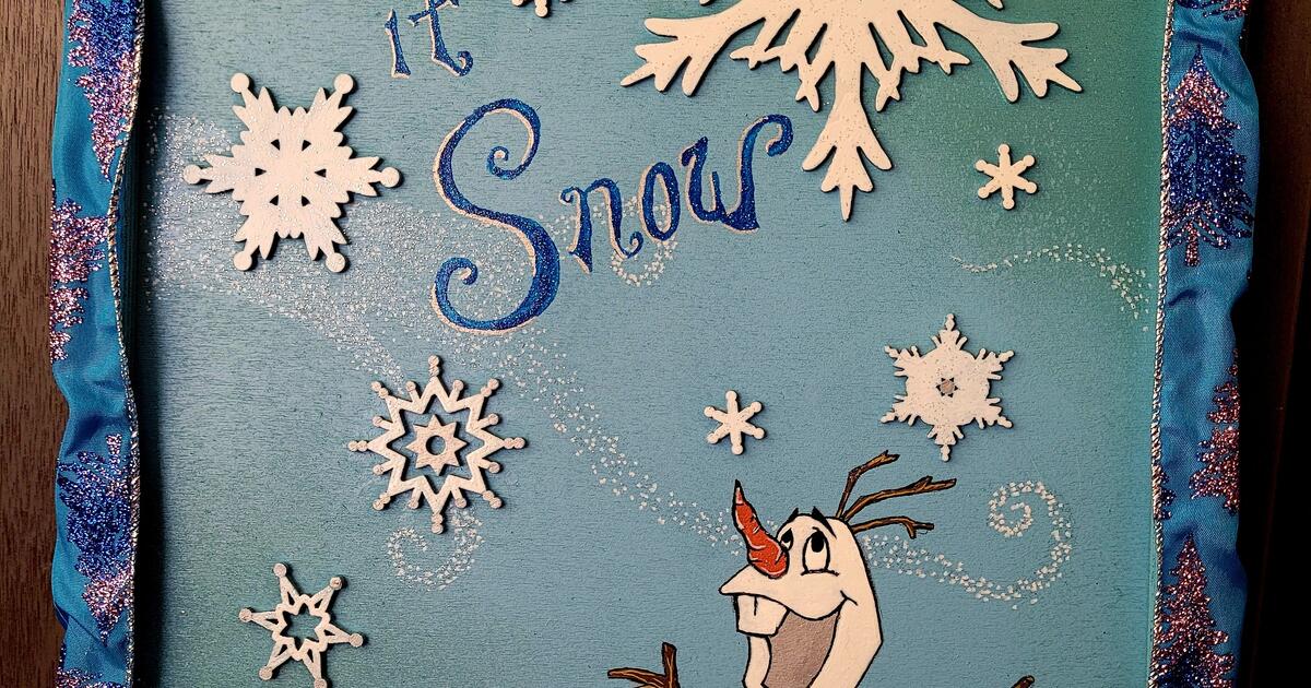 Wood Disney Olaf Sign 12x16 for $40 in Langhorne, PA | Finds — Nextdoor