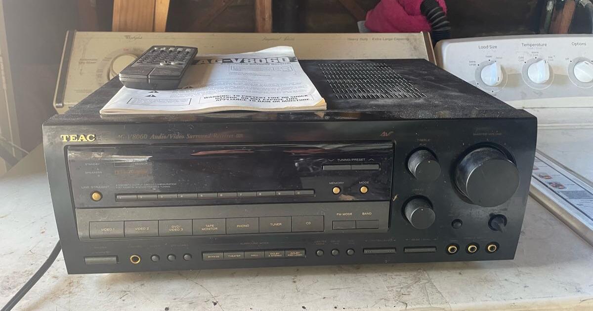 Teac ag-v8060 reciver with remote for $40 in Manhattan Beach, CA | For Sale & Free — Nextdoor