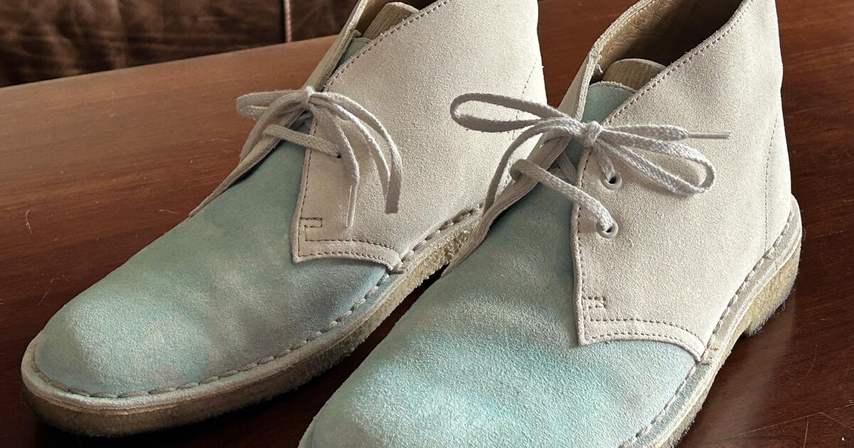 Clarks Desert Boots Women’s Suede Ltd. Edit Aqua Blue Two-Tone 8 1/2M ...