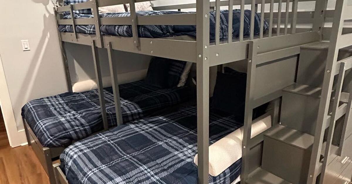 Full Over 2 Twins Bunk Beds With Storage for $455 in Hot Springs ...