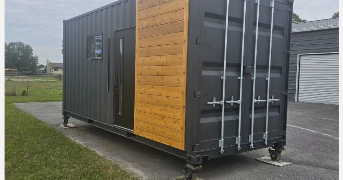 Modern 20-Foot Shipping Container Tiny Home for $35000 in Rapid City ...