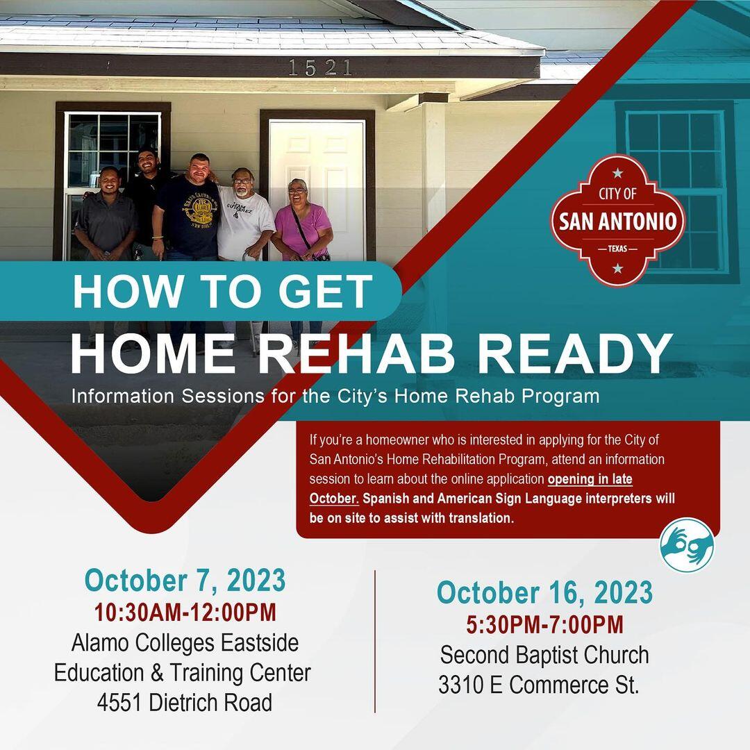 Hello Neighbors, the Home Rehab Program is set to open in late October ...
