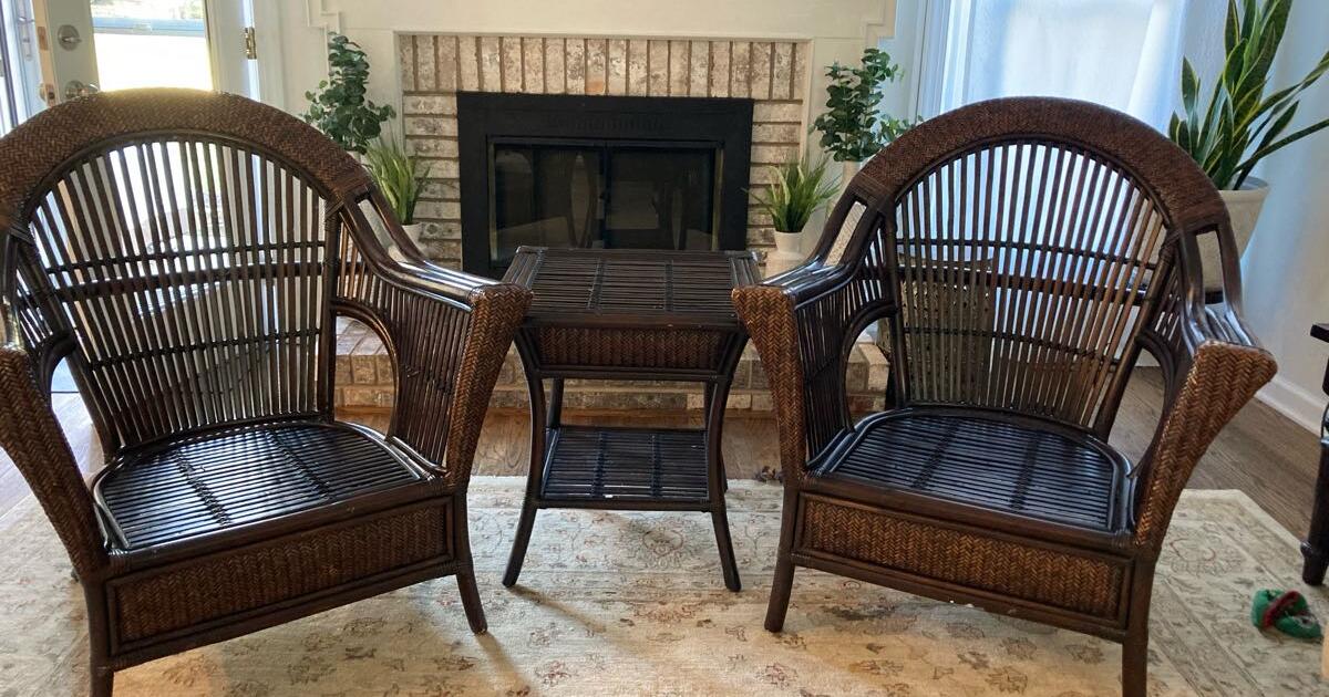 Pier 1 Rattan Chairs and table for $100 in Charlotte, NC | For Sale ...