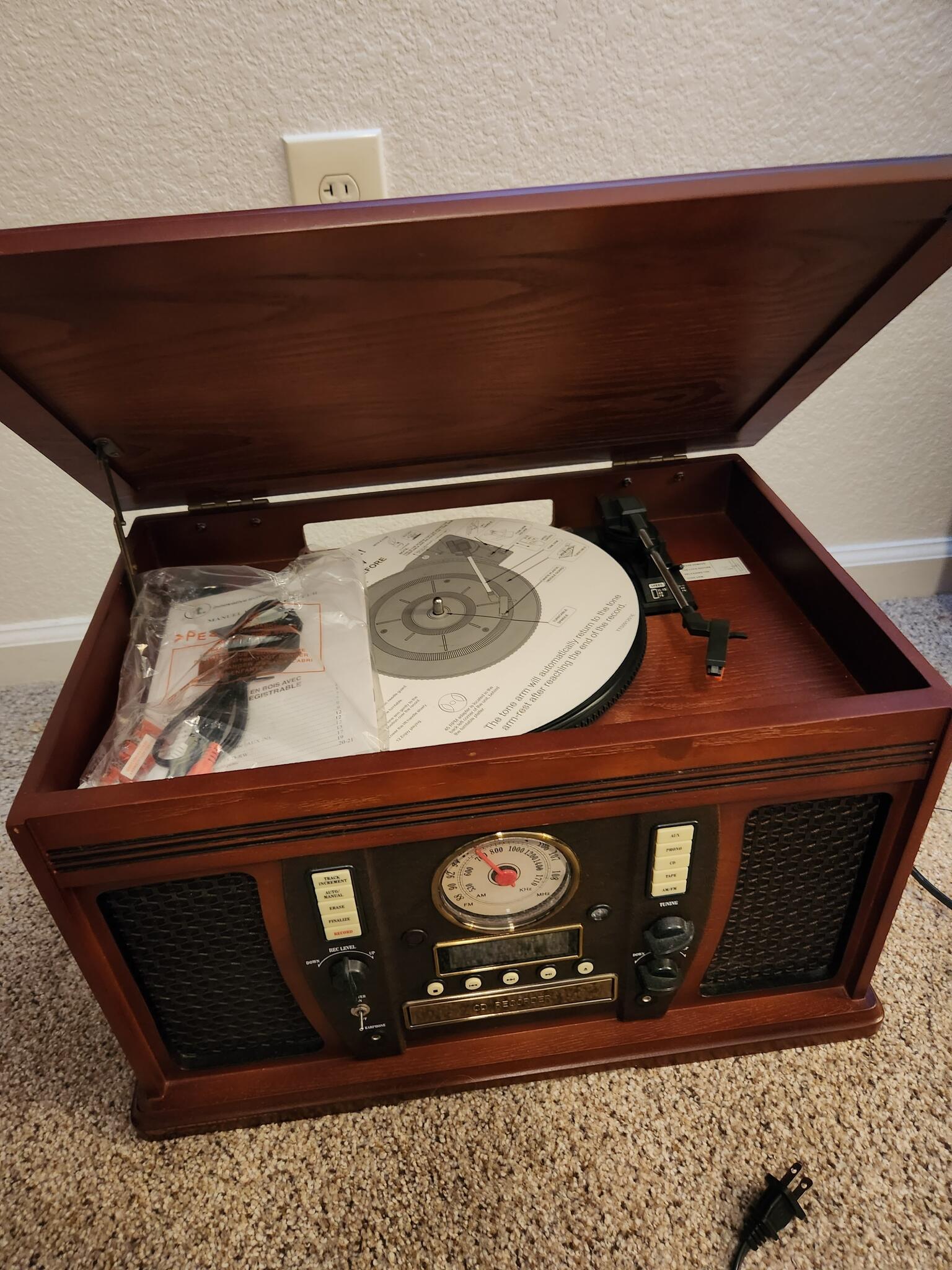 Innovative Technology Wooden Music Centre with Recordable CD Player for ...