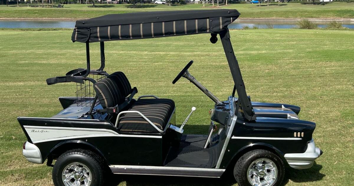 Ride in Style! Custom Classic 57 Chevy Golf Cart for $5500 in The ...