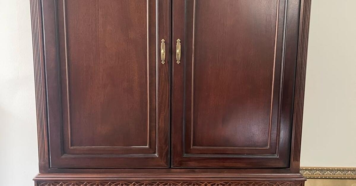 Solid wood armoire with TV included for Free in Novi, MI | For Sale ...