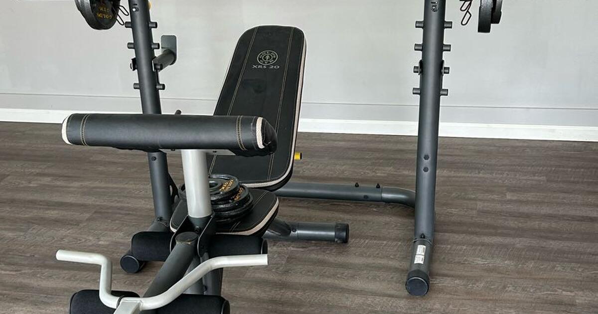 Moving sale: Weight Bench with Barbell and Weights for $150 in Canyon ...