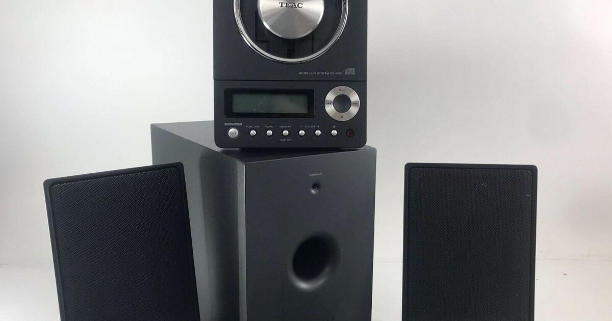 "TECH" CD X101 HI-FI SYSTEM ULTRA THIN PLAYER WITH SPEAKERS for $55 in ...