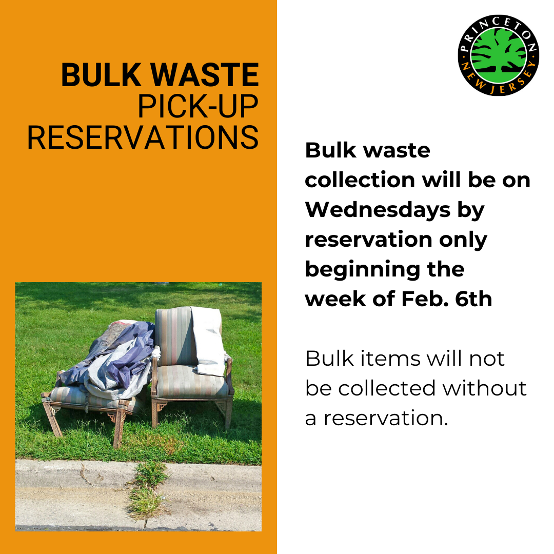 Bulk Waste Reservations: (Town of Princeton) — Nextdoor — Nextdoor