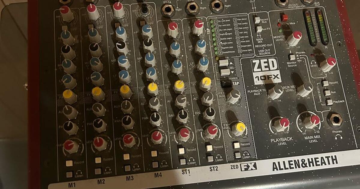 Allen & Heath ZED 10FX Mixer for $75 in Douglasville, GA | For Sale & Free — Nextdoor