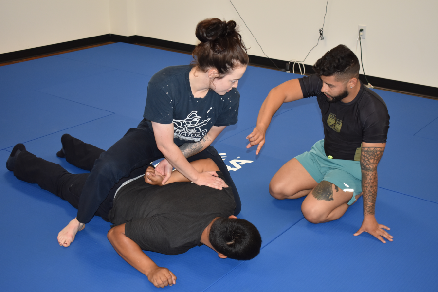 Hillsborough police officers practice jiu jitsu techniques that focus ...