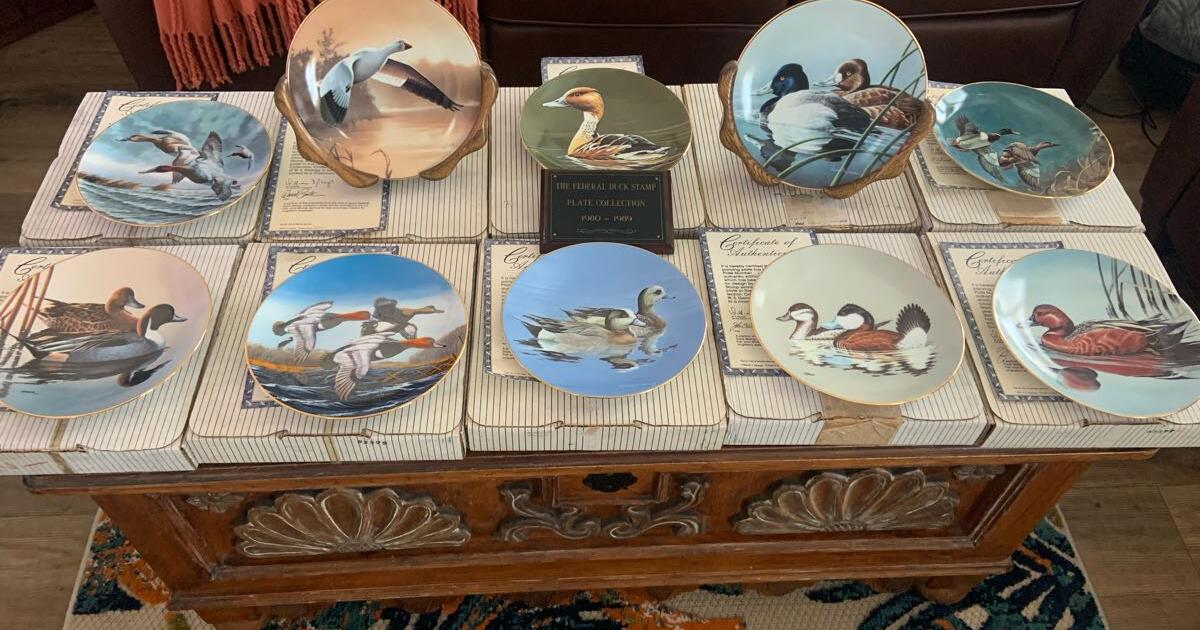 Federal Duck Stamp Plate Collection 1980 to 1989 for $105 in Newport ...