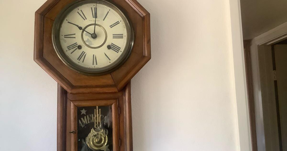 2 antique pendulum wind up clocks that chime on the hour for Free in ...