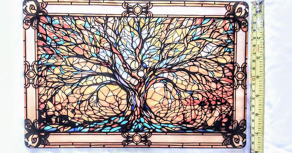 "Stained Glass" Tree Of Life Panel, Resin for $10 in Englewood, FL ...