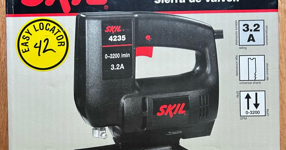 NEW Vintage Skil 4235 Jigsaw 3.2A 0-3200 Variable Speed Jig Saw MADE IN ...