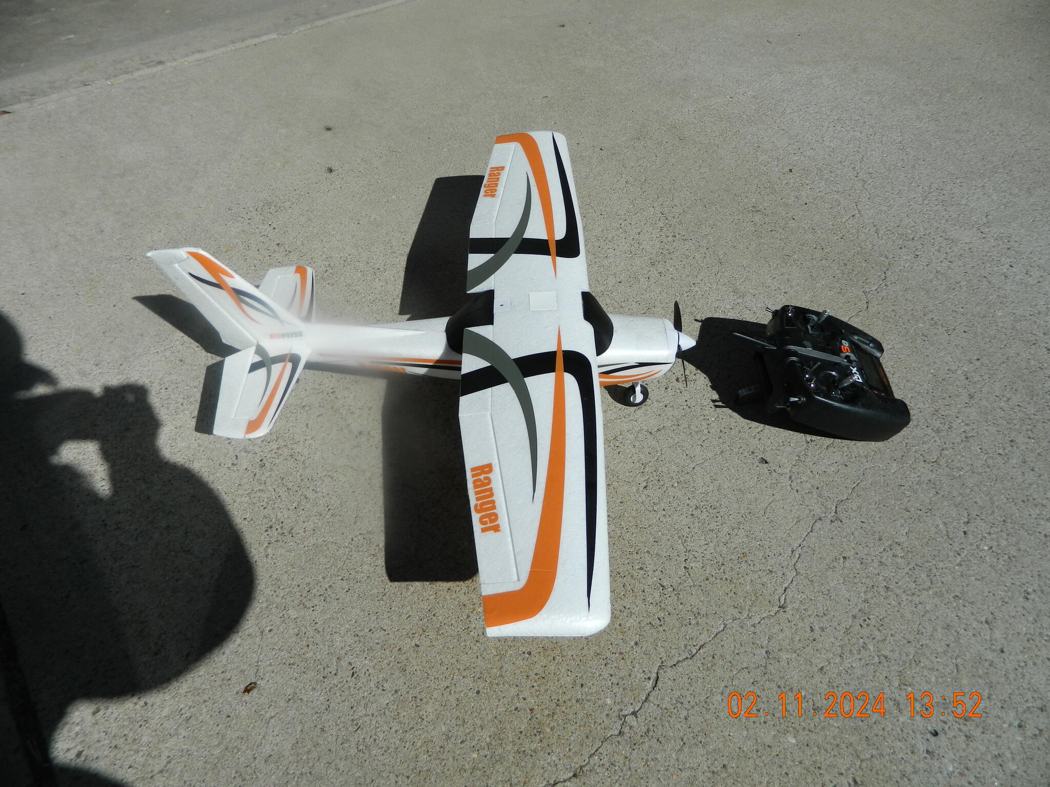 RC AIRPLANE 850 mm RMS RANGER AND SPEKTRUM TRANSMITTER DXe for $165 in ...