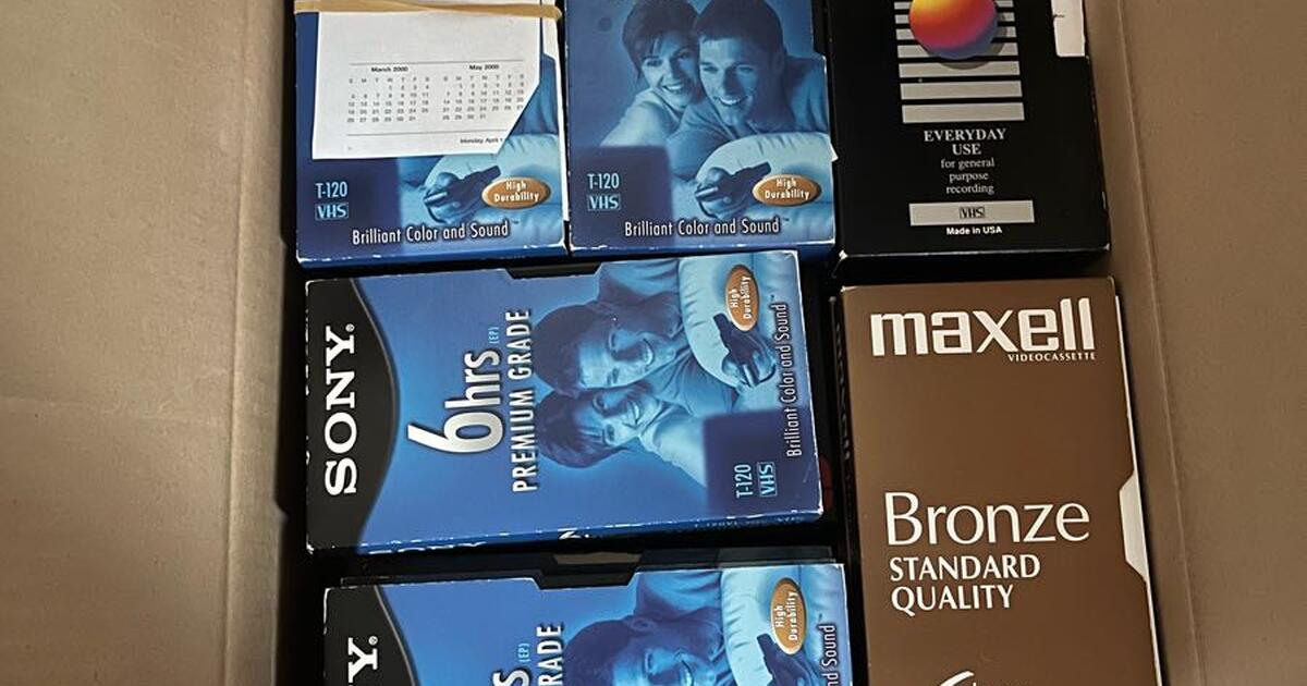 Box of VHS Tapes - Sony, Scotch, Maxell for Free in Lombard, IL | For Sale & Free — Nextdoor