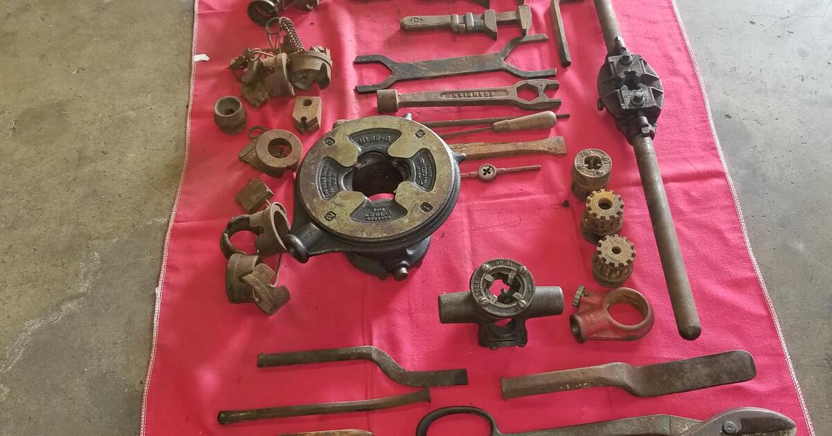 Vintage Pipe Threading Tool Set,OLD PIPE WORKING TOOLS for $45 in ...