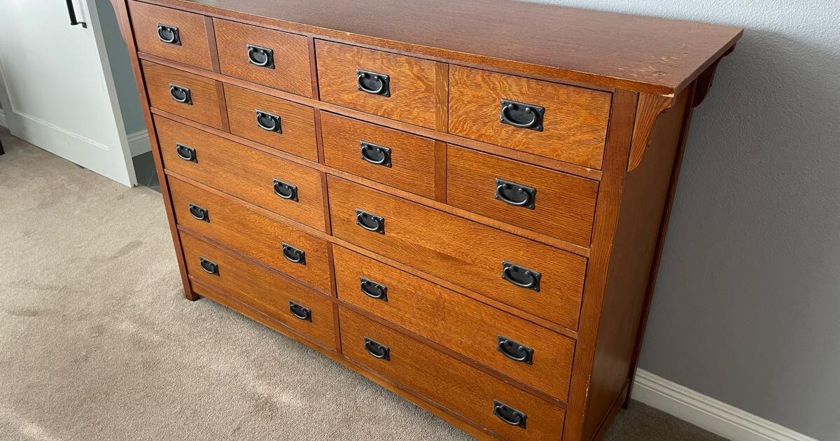 Bassett Mission Style quarter sawn oak bedroom set for $350 in Aliso ...
