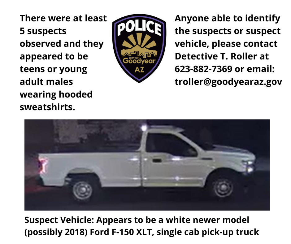Goodyear Police Seek Information (Goodyear Police Department ...
