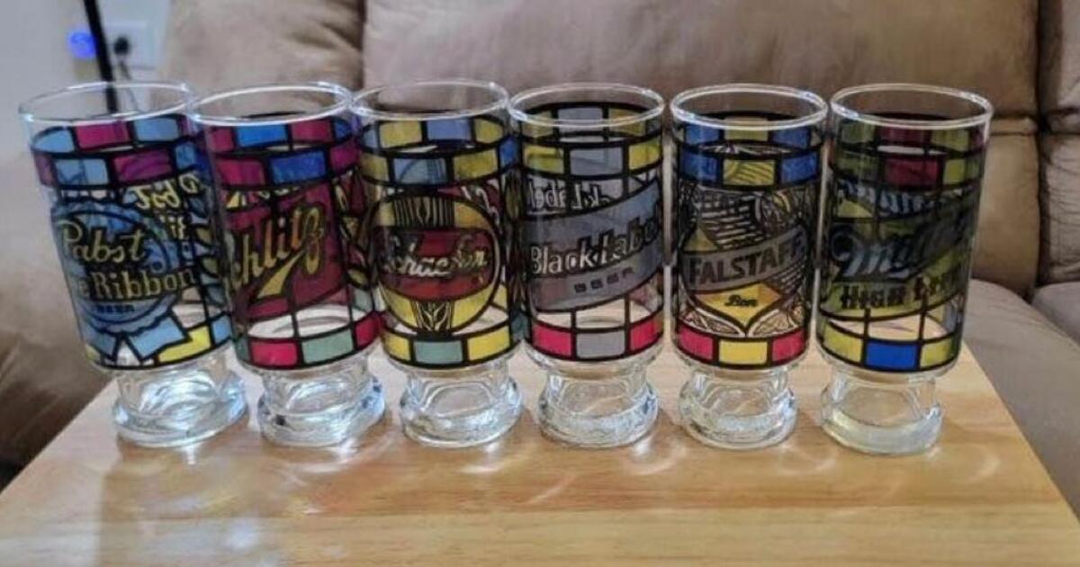 Vintage stained glass glasses for $30 in Seal Beach, CA | For Sale ...