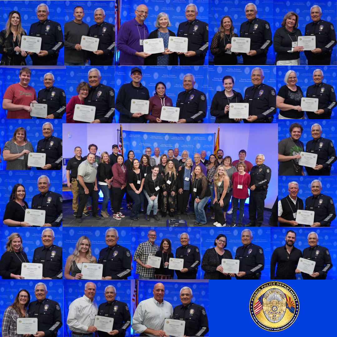 FALL 2022 CITIZEN'S ACADEMY GRADUATES (Peoria Police Department ...