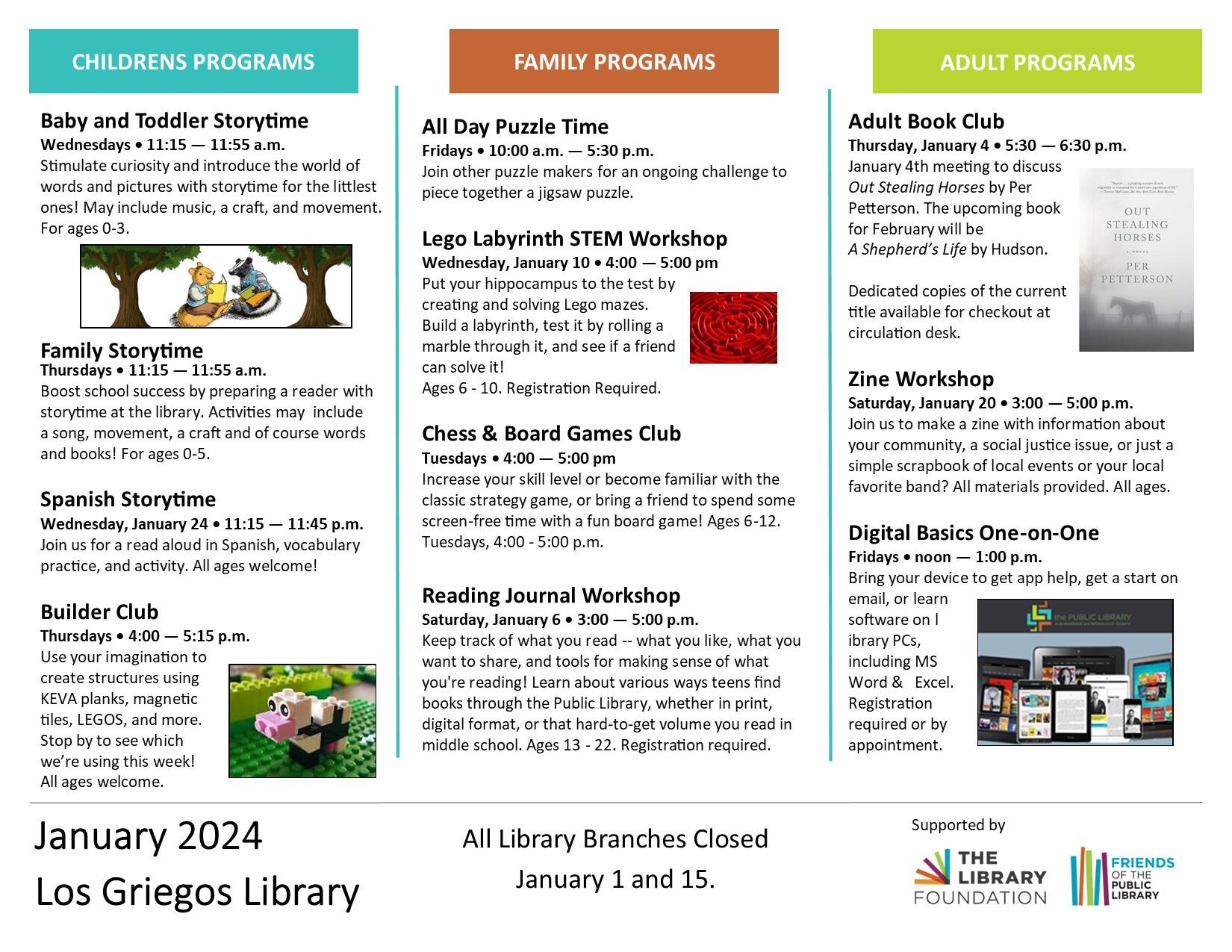 Dive into the excitement of the new year with Los Griegos Library's ...