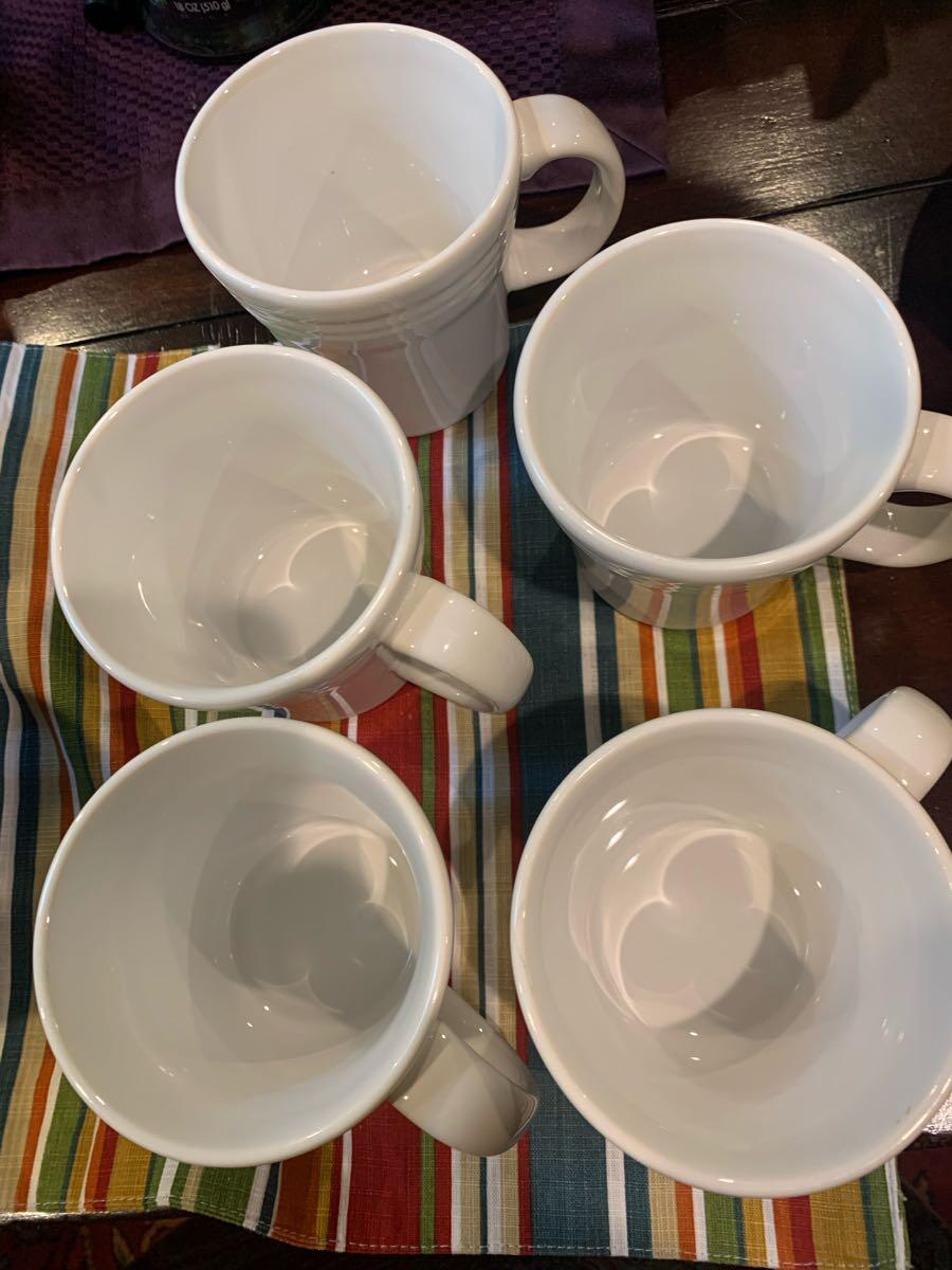 White Fiesta ware mugs for $20 in Brighton, MI | For Sale & Free — Nextdoor