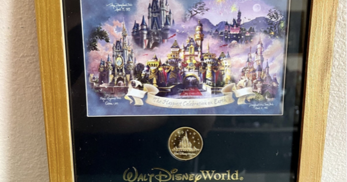 Walt Disney World 2005 Cast Holiday Celebration Framed Picture With A ...