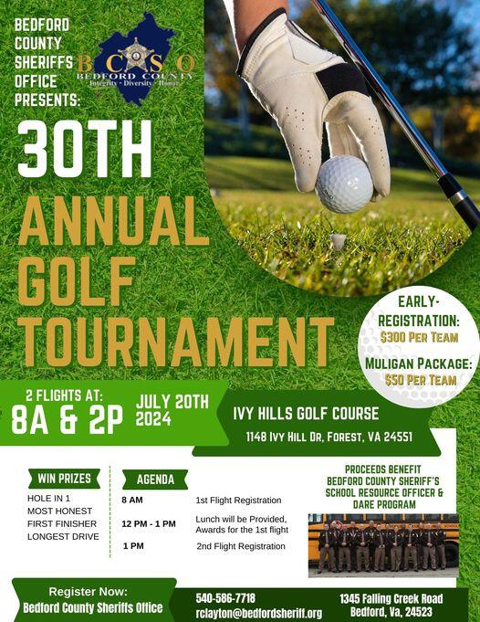 2024 Bedford County Sheriff's Office DARE Golf Tournament! (Bedford ...
