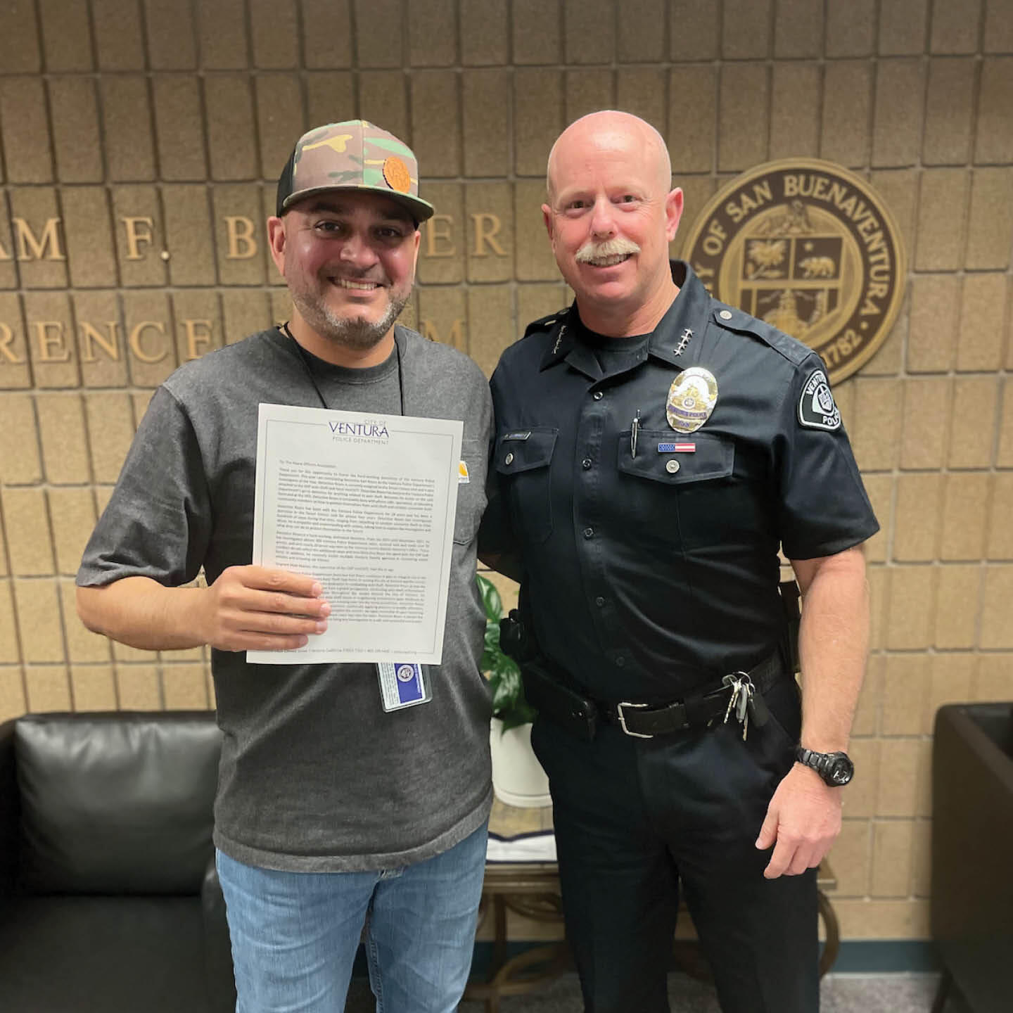 Detective Karl Reyes Selected as Investigator of the Year (Ventura ...