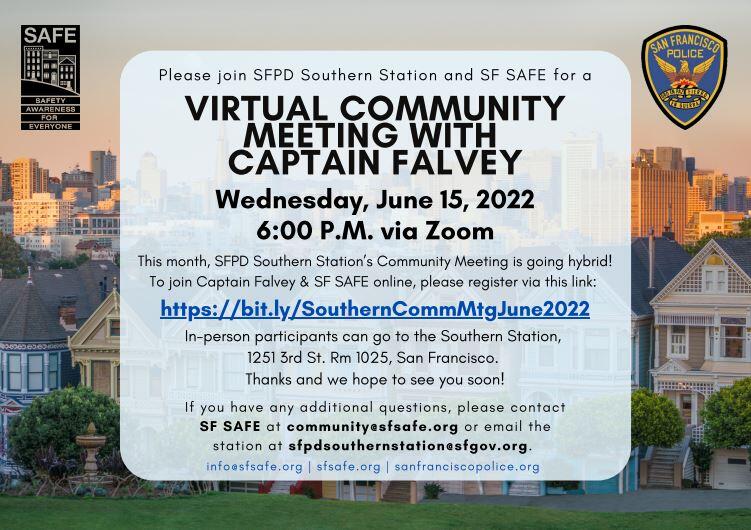 SFPD Southern's Hybrid Community Meeting (San Francisco Police ...