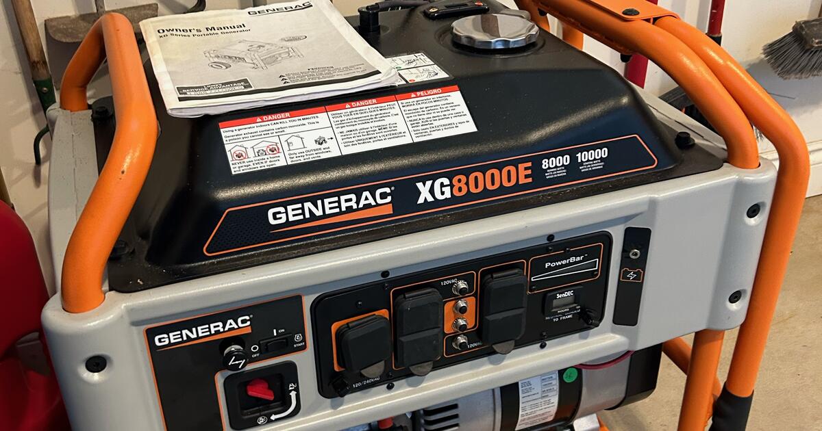 Generac XG8000E Generator for Free in Waterford, MI | For Sale & Free ...