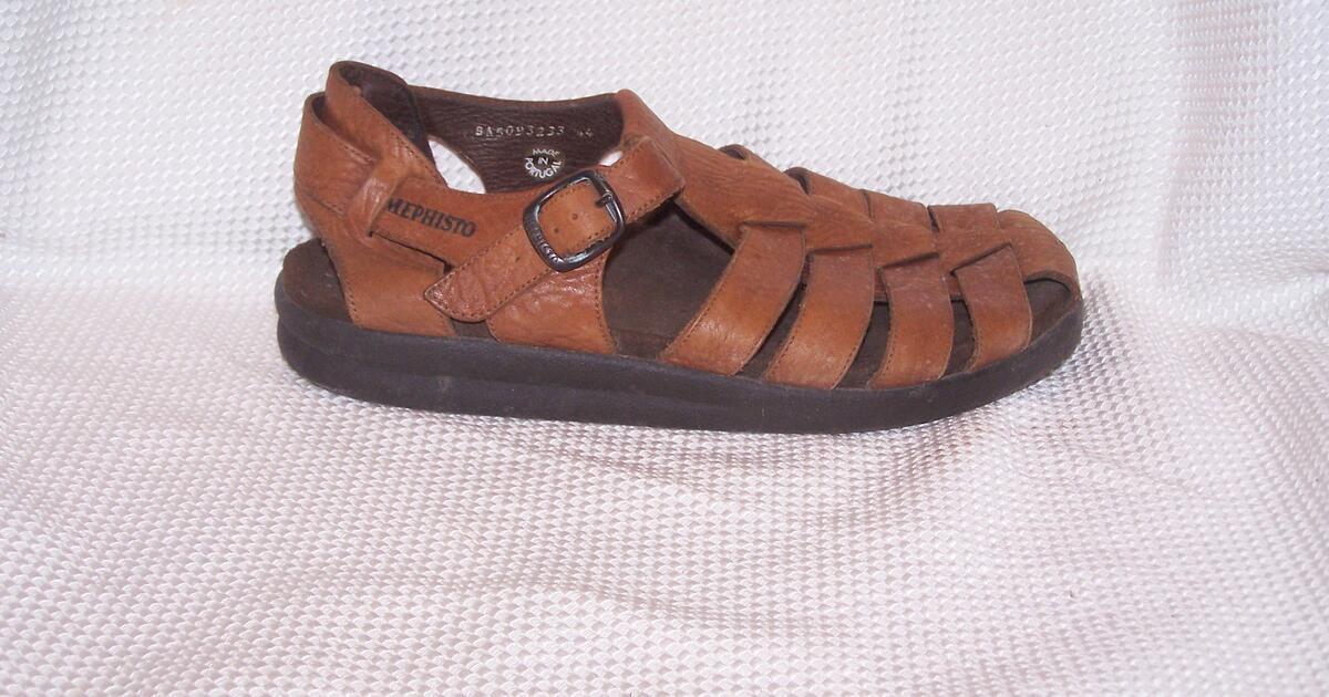 Mephisto Sam Tan Grain Comfort Fisherman Sandal Mens' Sz 10.5 US - 44 ...