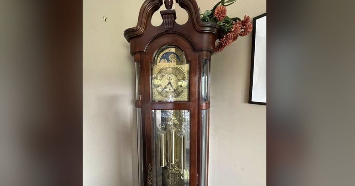 RARE Original Ridgeway Springfield Grandfather Clock with Key - Model ...